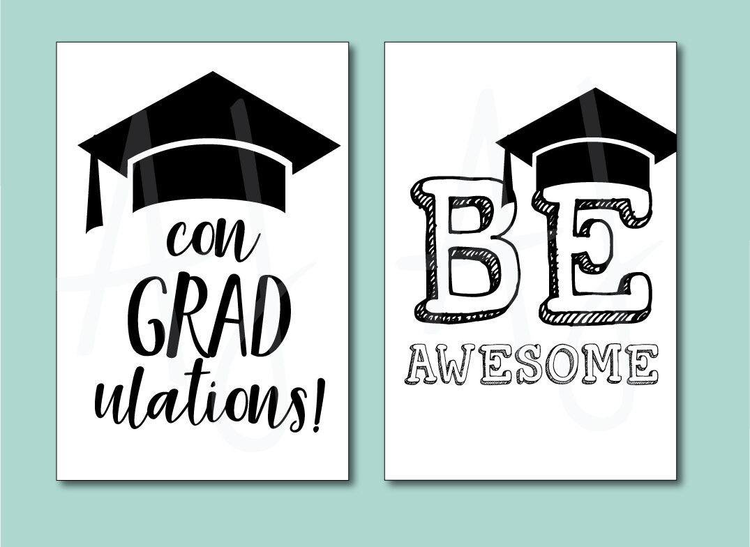 Printable Graduation Cards that Pair with Any Gift - Aesthetic Journeys ...